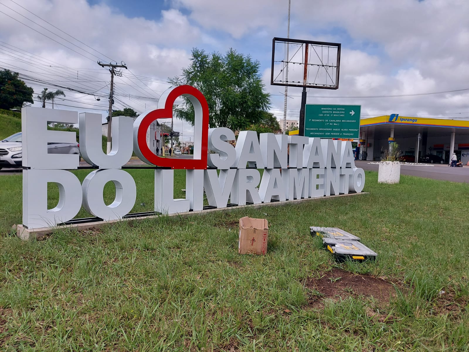 Cidade ganha totem com a frase: Eu Amo Sant´Ana do Livramento - Somos ...